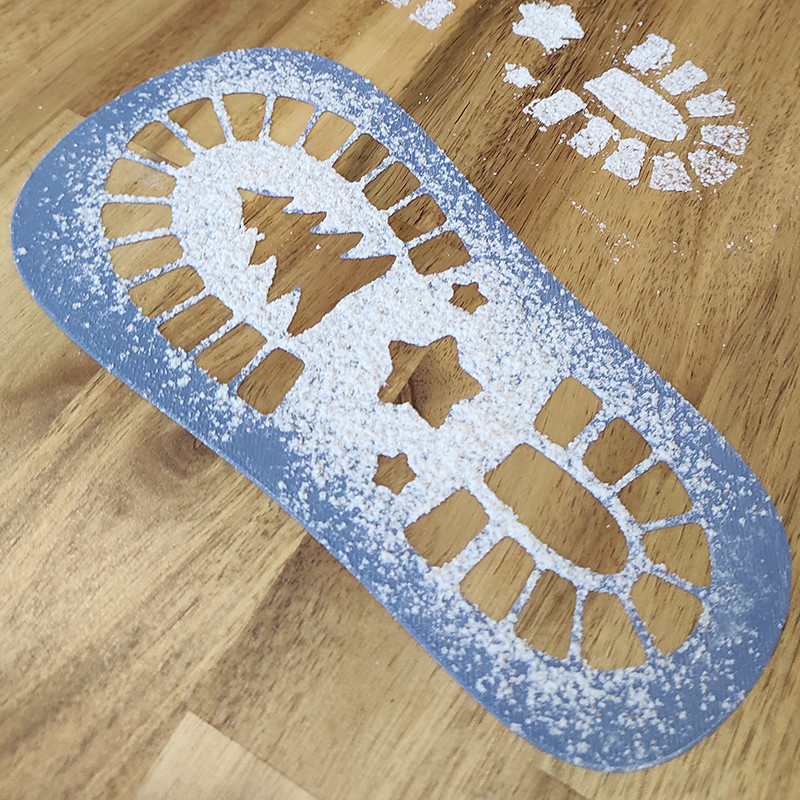 Santa Claus Boot Stencil – Create Magical Santa Footprints | Kashi